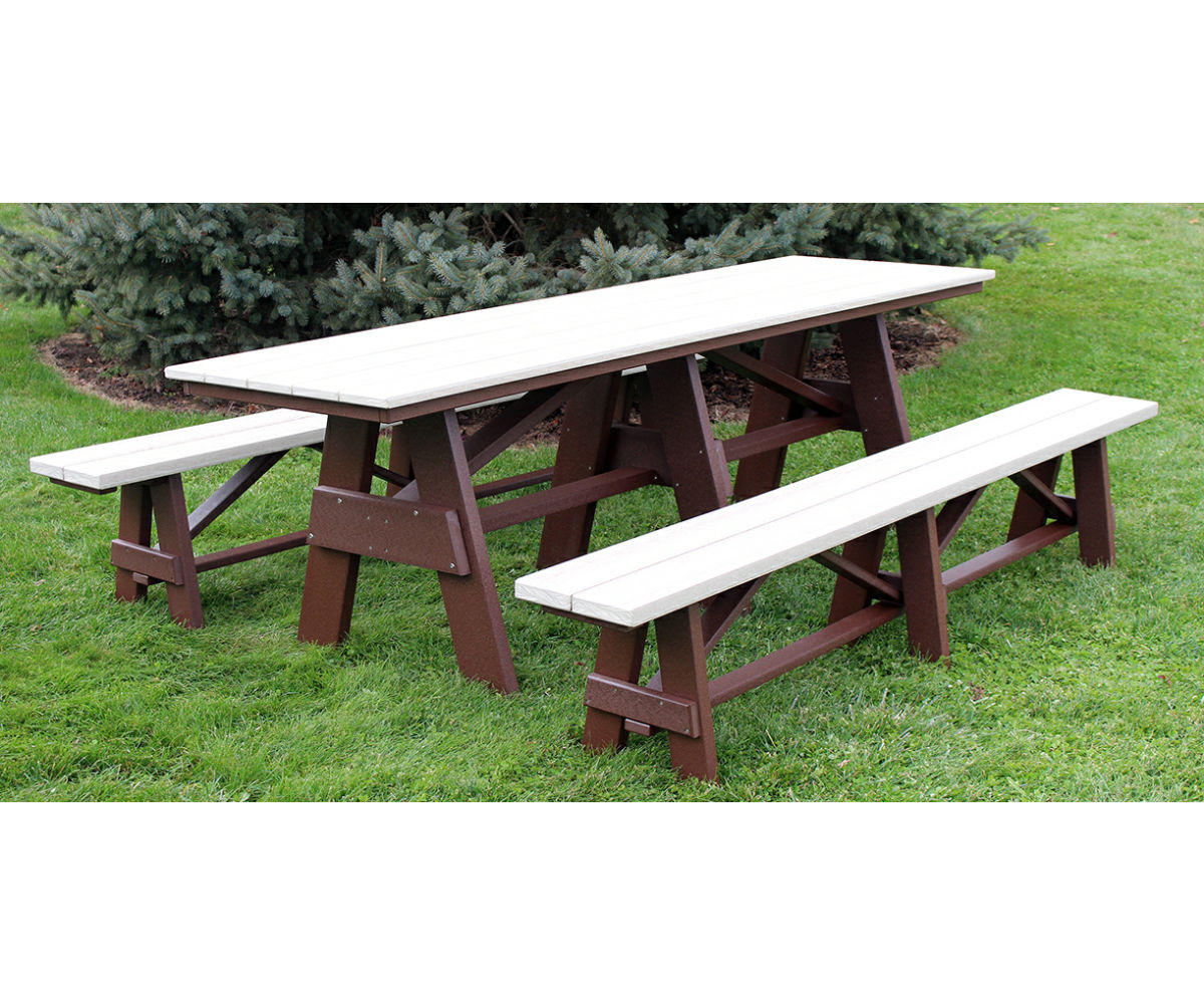 8' A Frame Table and Bench | Atlantic City Barstool Brothers